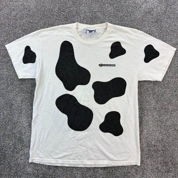 Lee | Shirts | Vintage Gateway 200 Shirt Mens Large White Cow Print ...